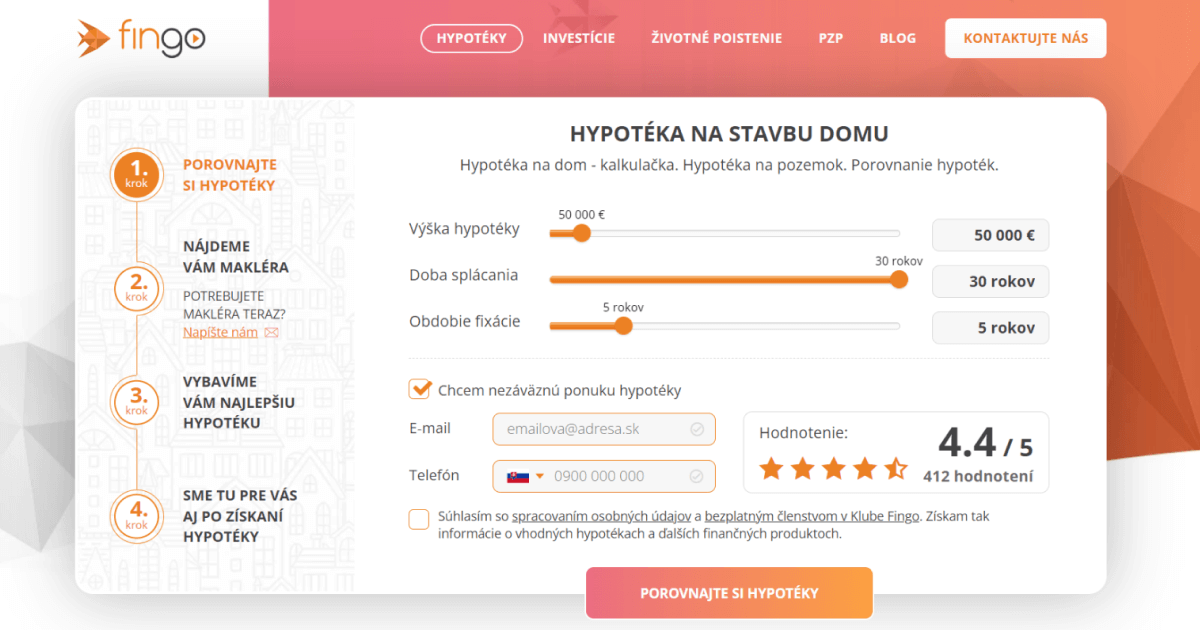 Hypotéka na dom - postavte si svoje vysnívane bývanie | FinGO.sk